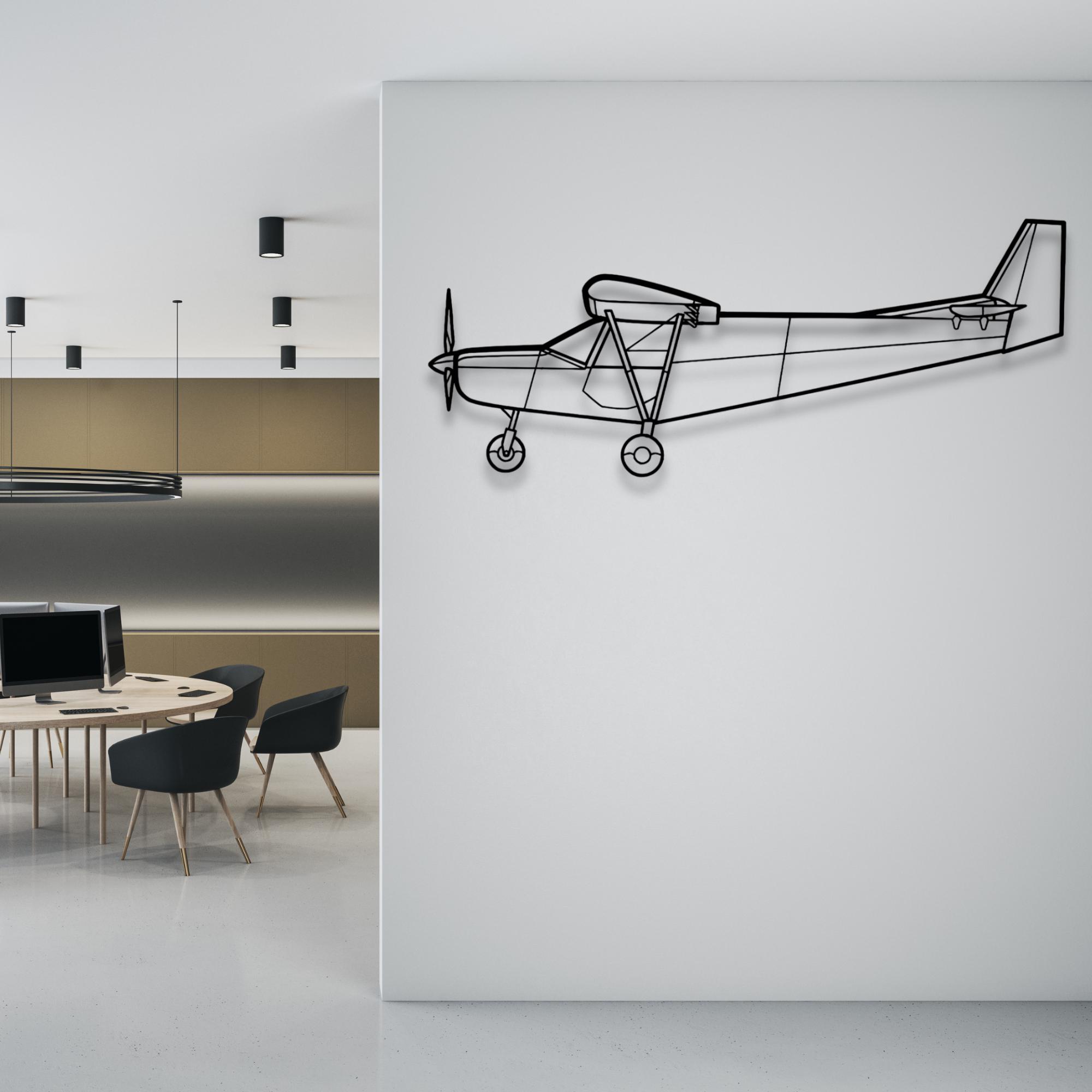 Zenith STOL CH 701 Silhouette - Custom Metal Airplane Wall Art & Unique ...
