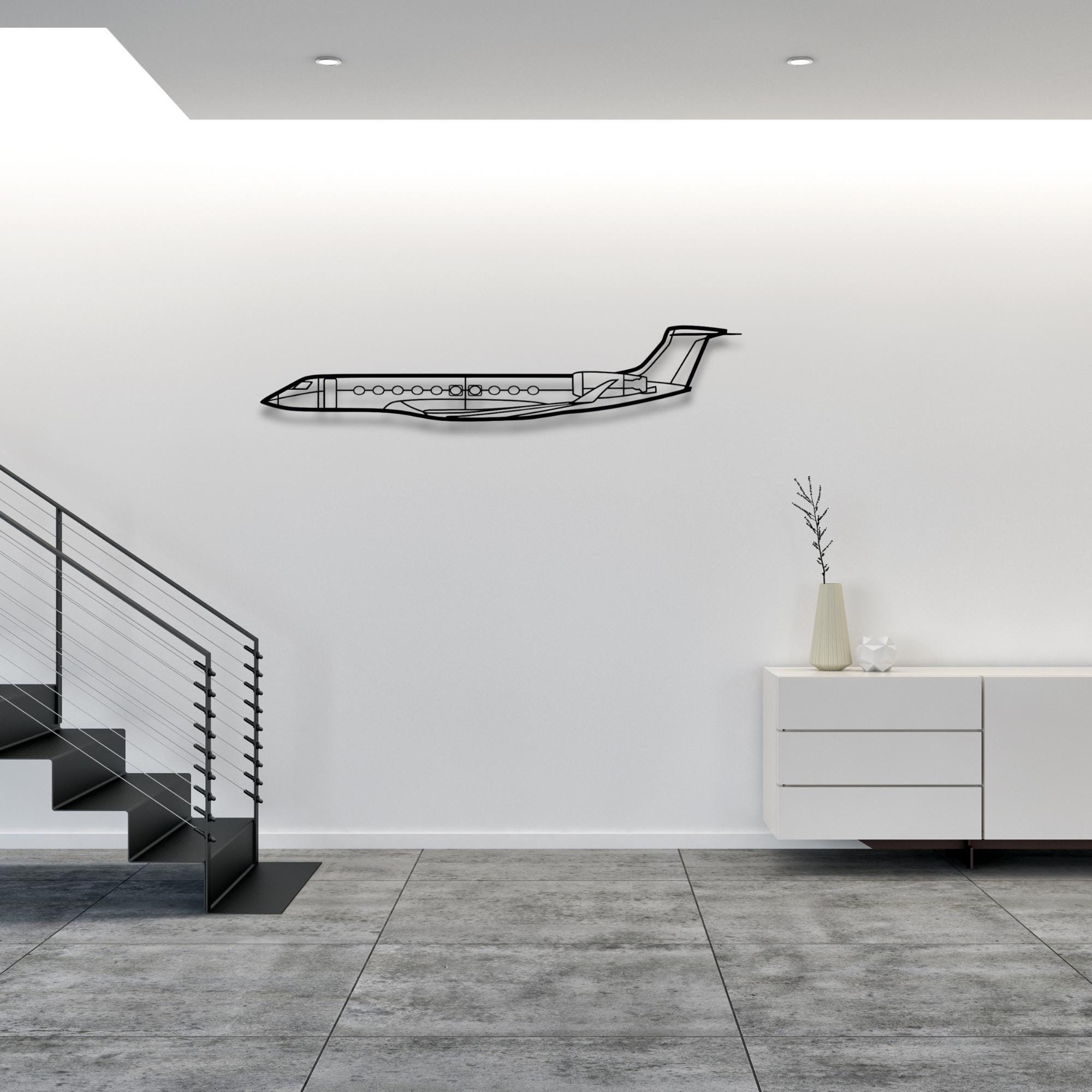 Gulfstream G700 Silhouette - Custom Metal Airplane Wall Art & Unique ...