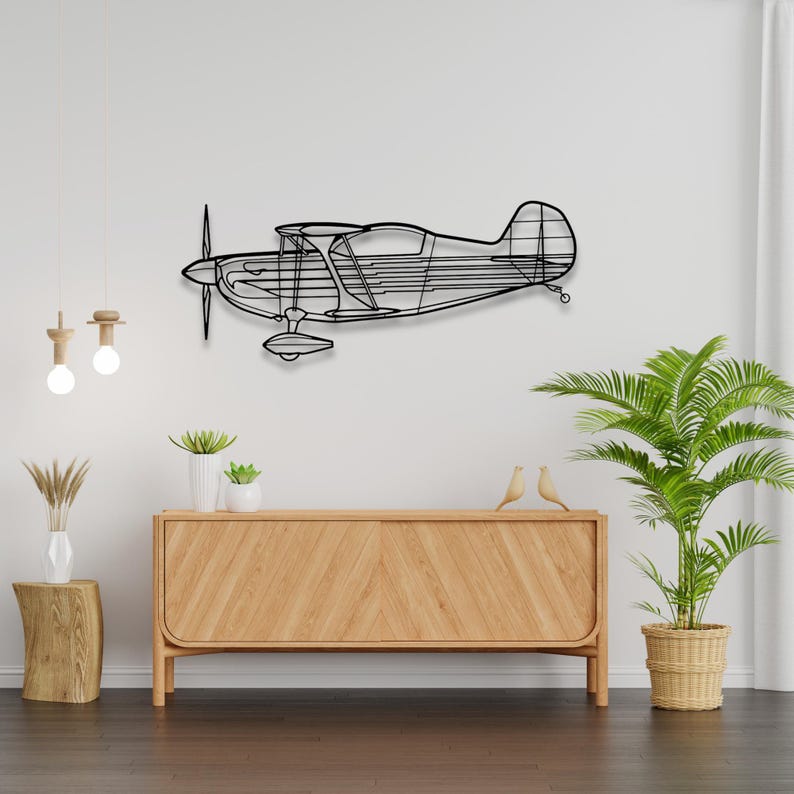 Aviat Eagle II Silhouette - Custom Metal Airplane Wall Art & Unique ...