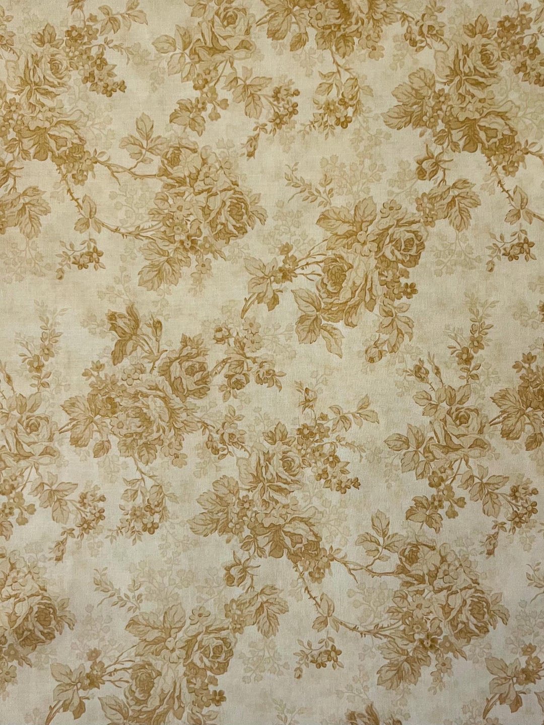 1/2 Yard Cut Bed of Roses Cotton Fabric by Robyn Pandolph for Moda ...