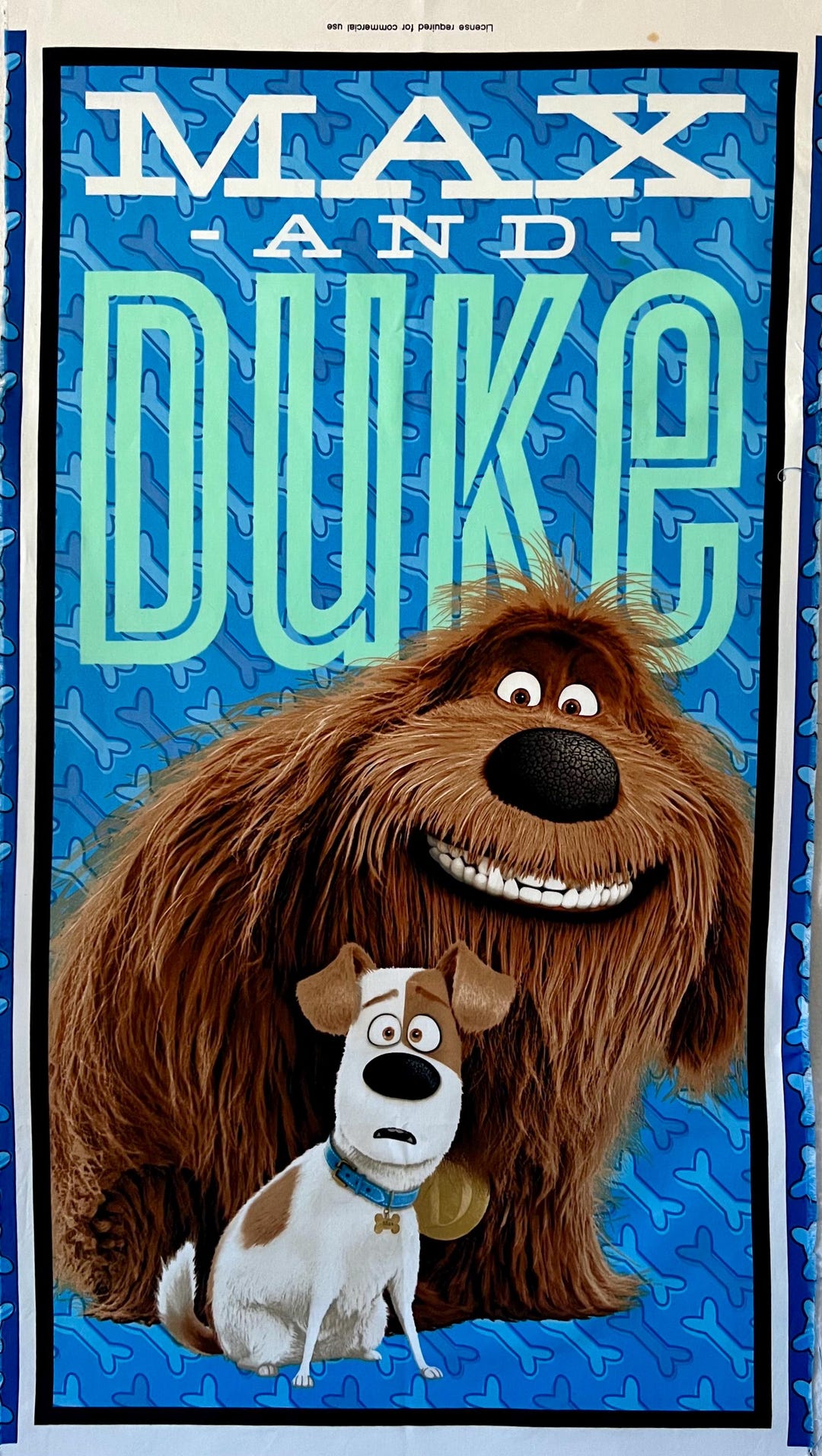 Max and Duke Fabric Panel/secret Life of Pets/quilting Treasures - Etsy