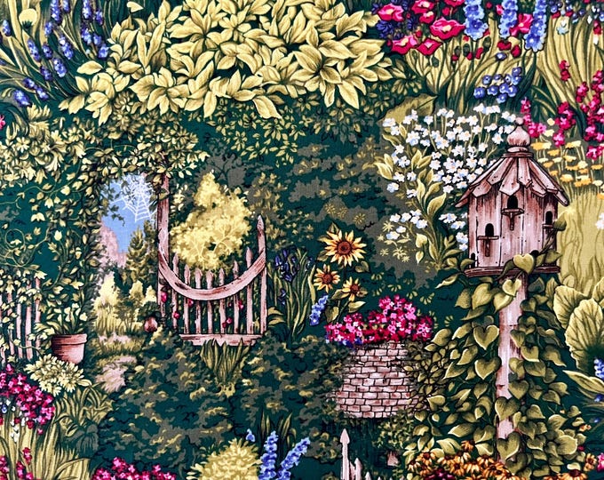 2-yard Cut Through the Garden Gate Cotton Fabric/valori Wells/quilting ...
