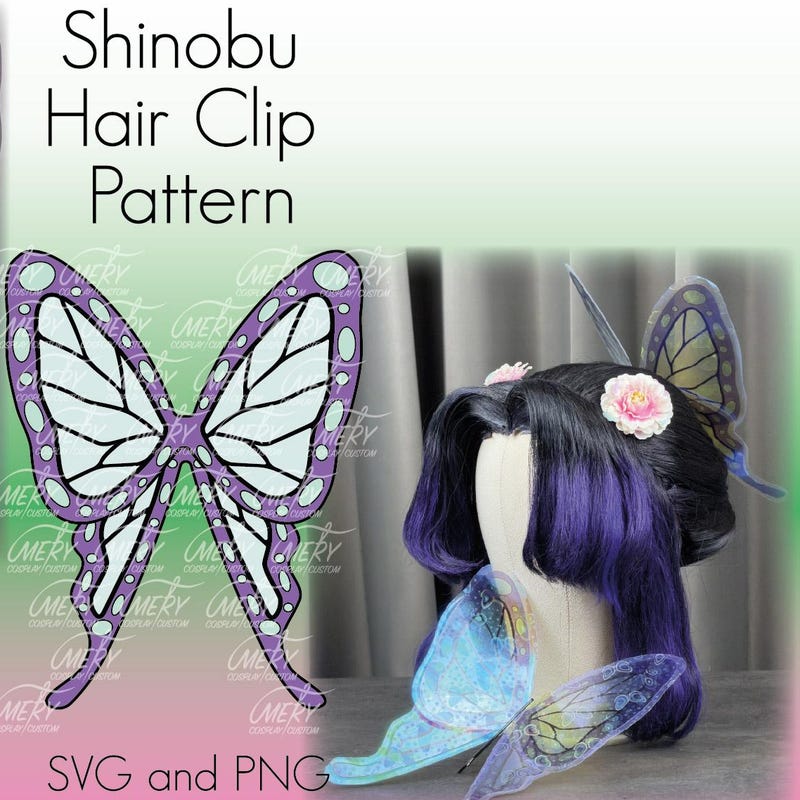 Demon Slayer Shinobu Hair Clips - Etsy