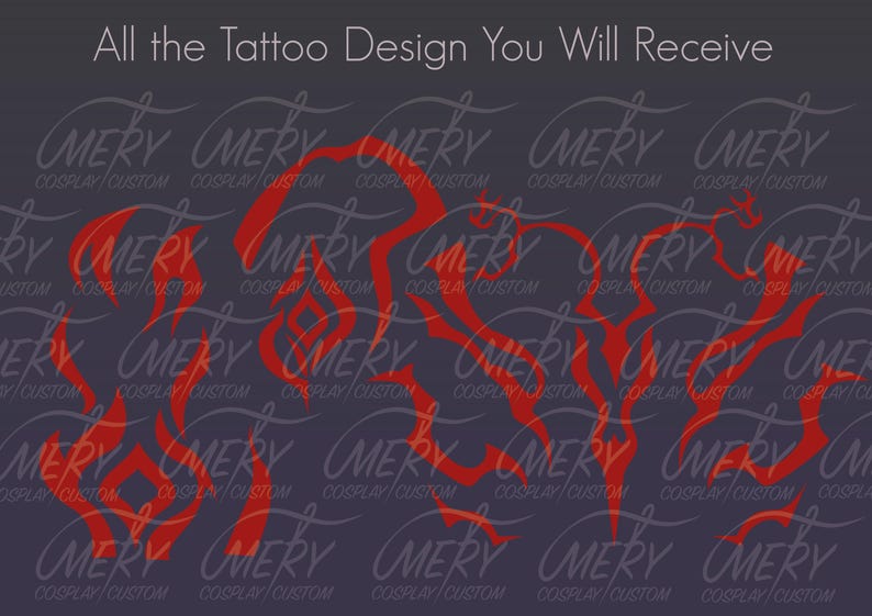 Mydei Tattoo Honkai Star Rail Cosplay Vector Pattern - Etsy Israel