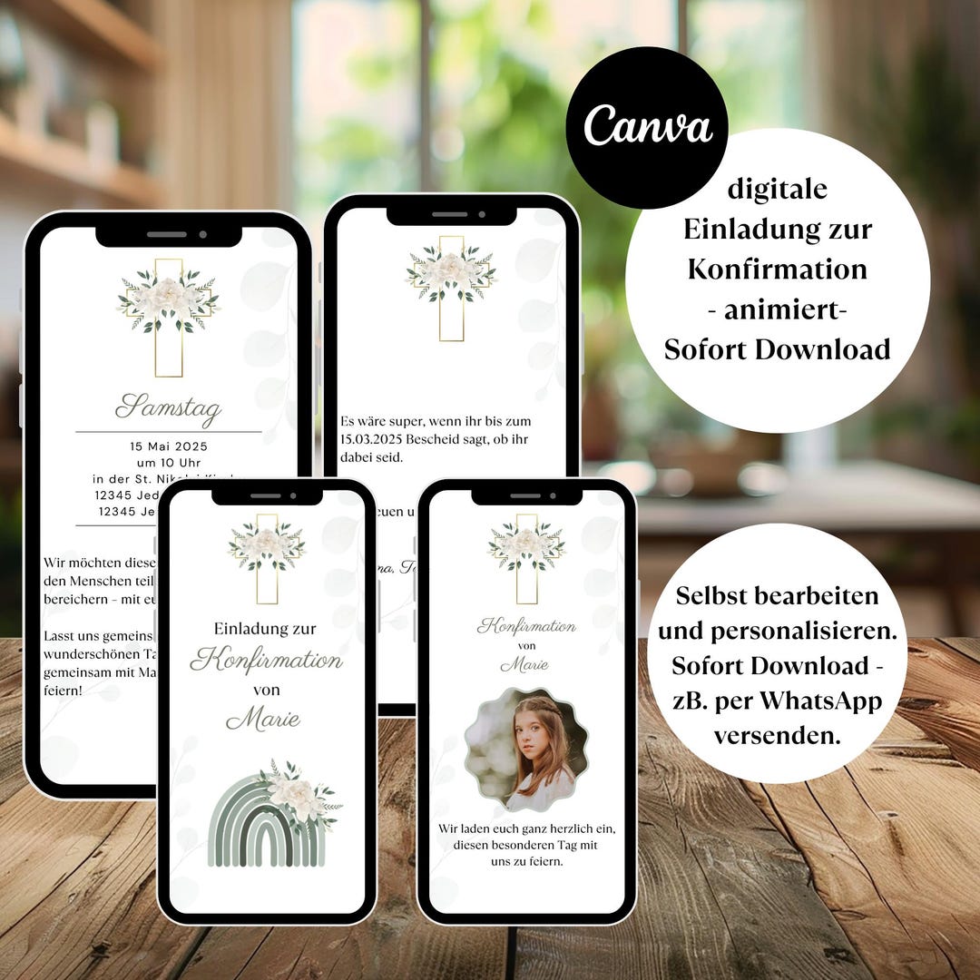 Confirmation Invitation, Digital Invitation, Confirmation Invitation ...