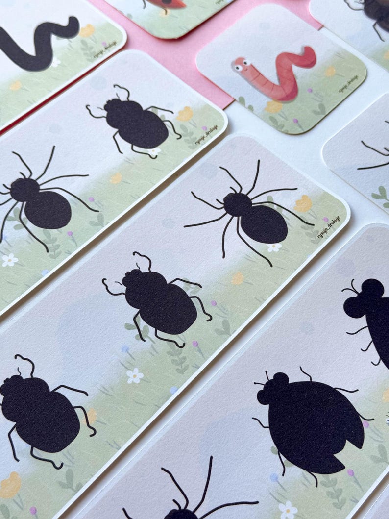 Bug Shadow Matching Game – Insect Printable for Toddlers & Preschool ...