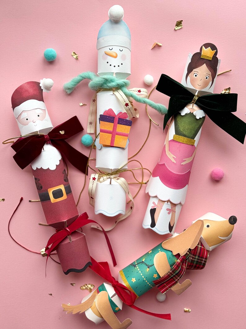 Printable Christmas Cracker Template | DIY Holiday Craft | Kids Xmas ...