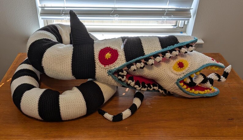 Beetlejuice Sandworm Handmade Large Crochet 12 Ft Ready to Ship - Etsy