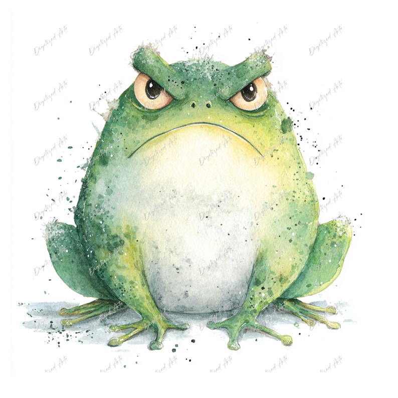 CLIP ART Bundle, Whimsical Angry Frogs Bundle - 24 PNG Images - Etsy