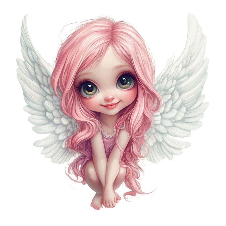 Clip Art Cute Little Angels - Etsy
