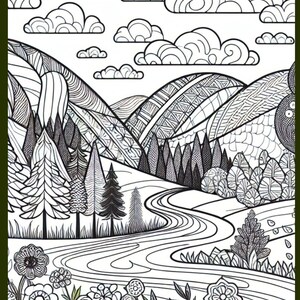 8 Seamless Coloring Pages: Wall Art Designs (PDF Files Included) - Etsy