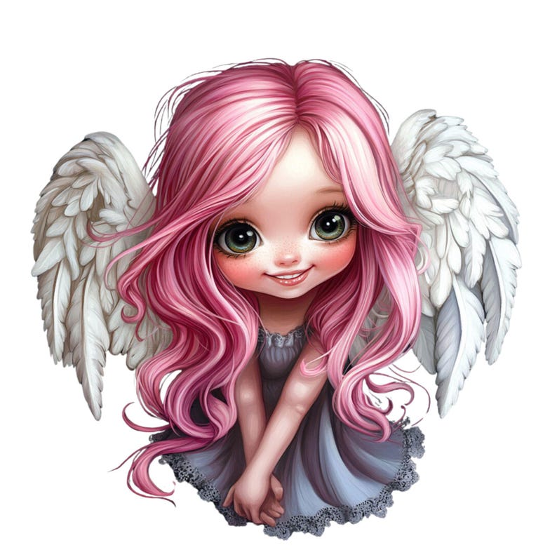 Clip Art Cute Little Angels - Etsy