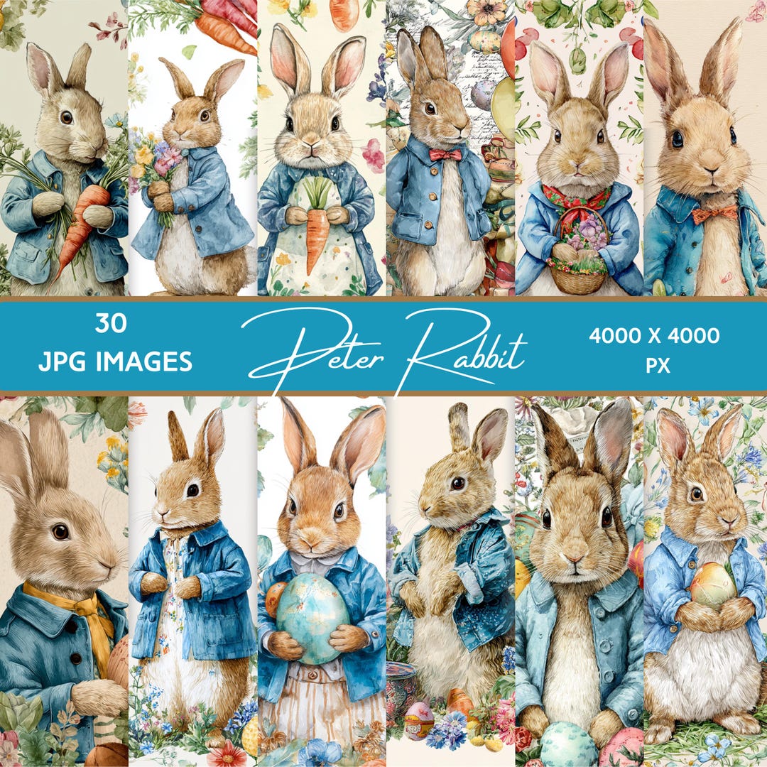 Peter Rabbit Digital Paper- 30 Images - Etsy