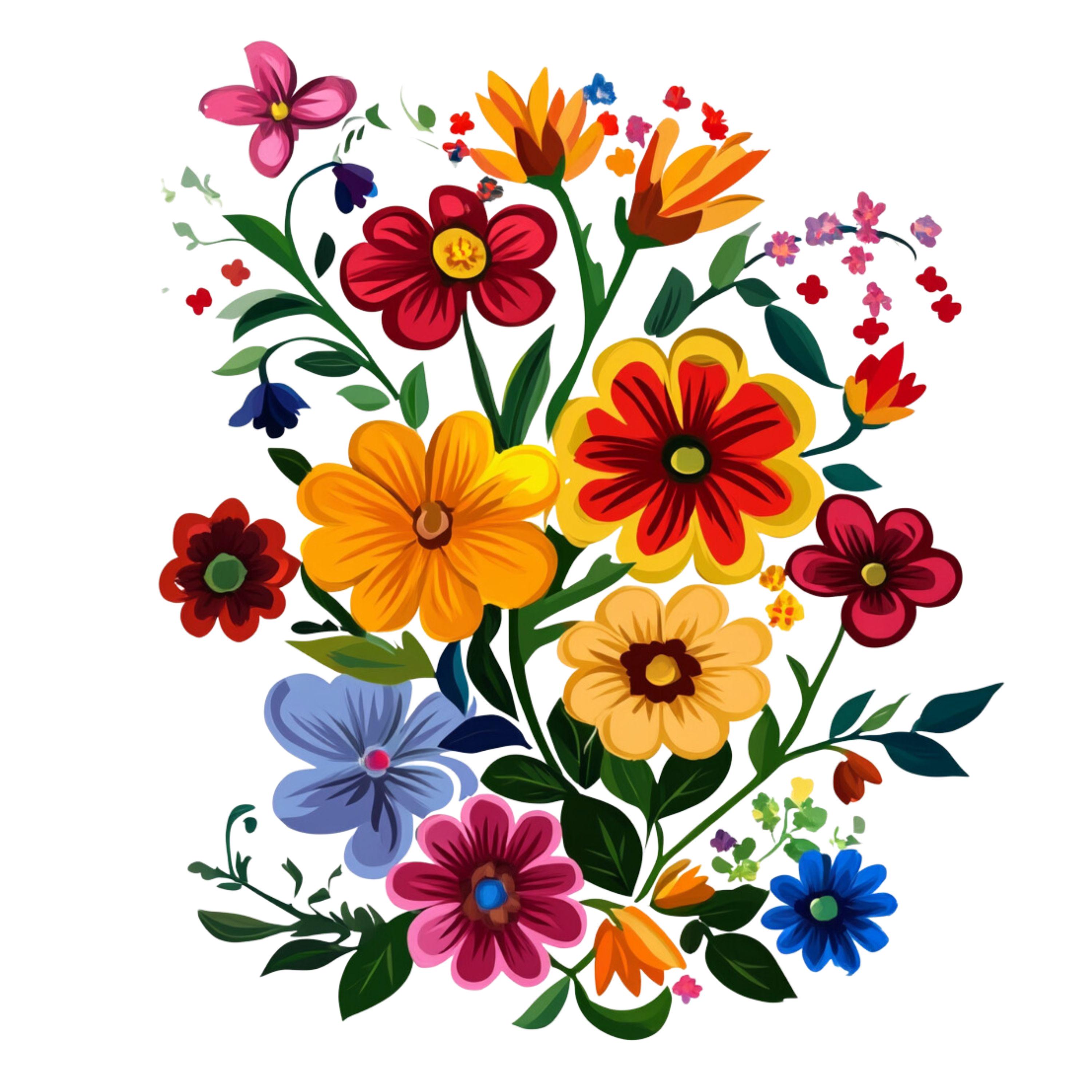 Clip Art - Spanish Floral - Etsy