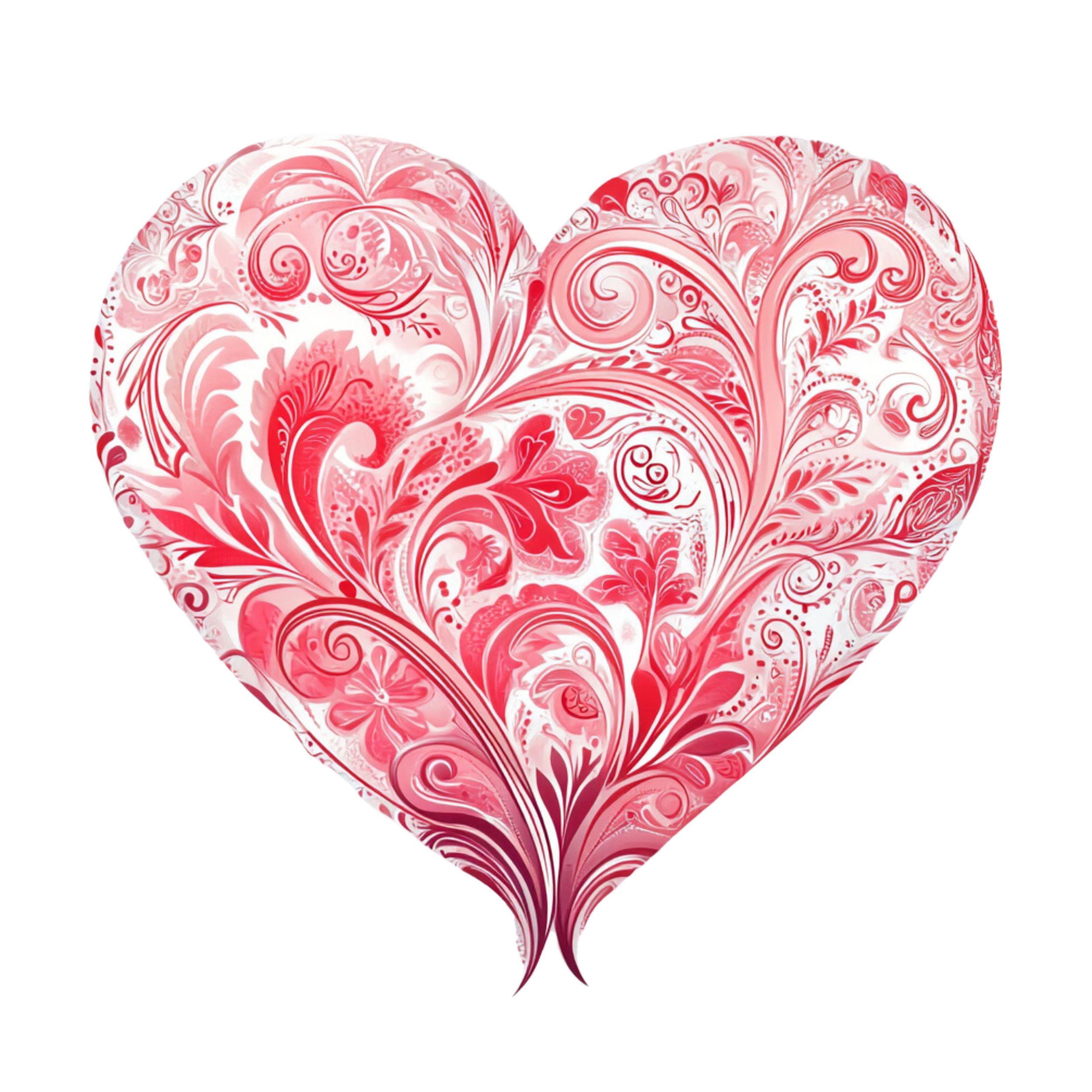 CLIP ART - Ornate Filigree Style Hearts 14 PNG Images - Etsy