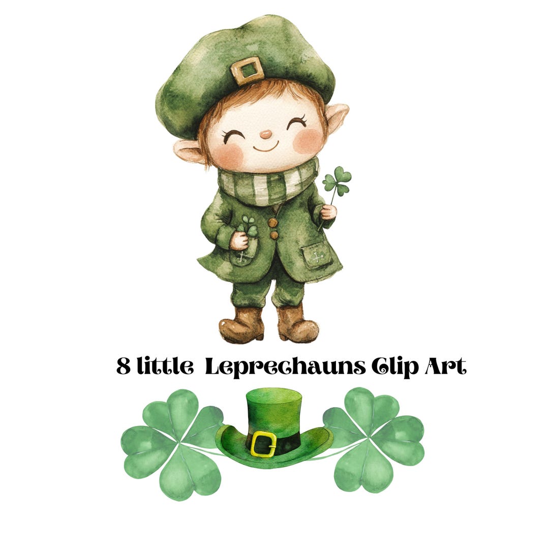 Leprechauns Clip Art, St. Patricks Day - Etsy