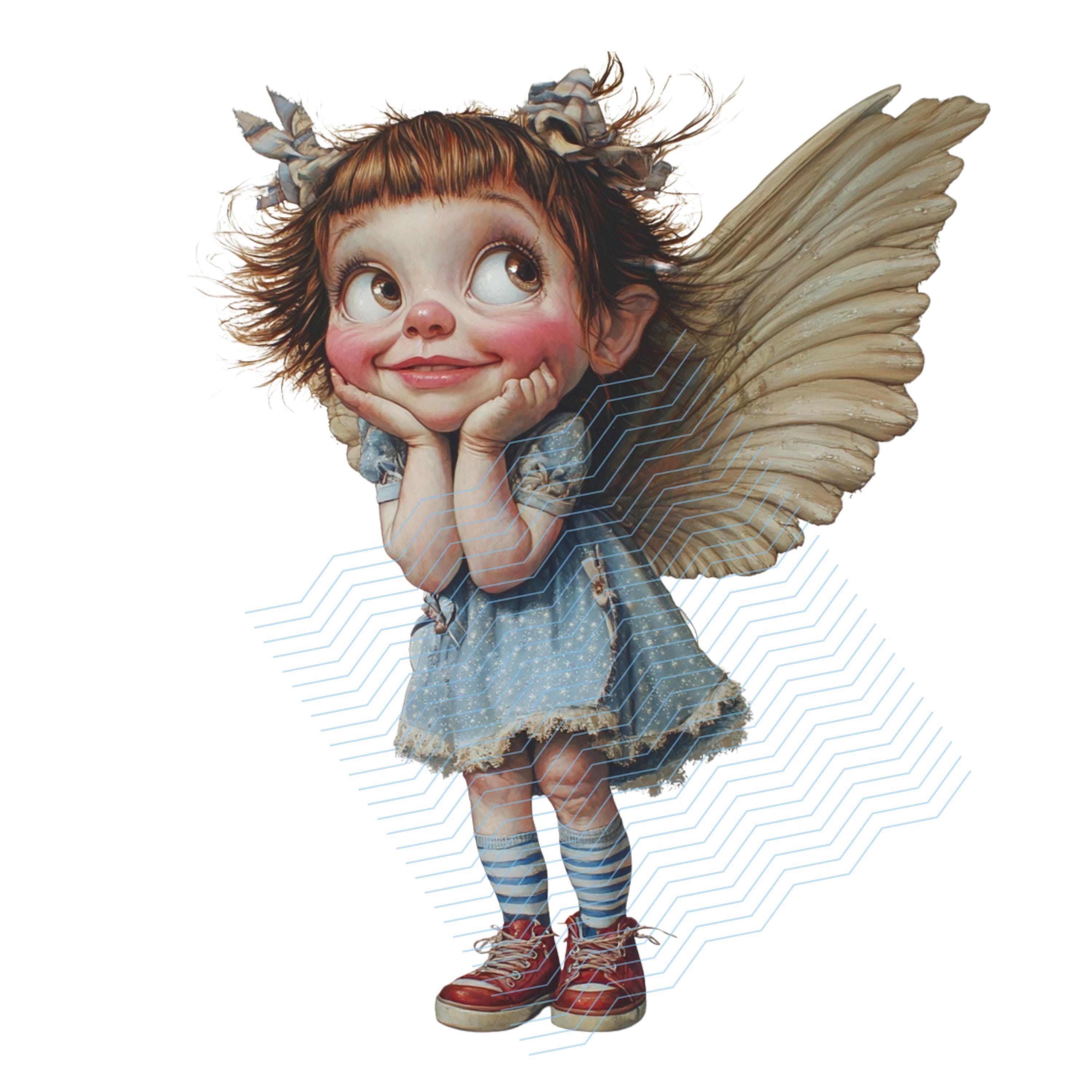 Little Angels 8 Clip Art Angels With Transparent Background - Etsy