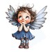Little Angels 8 Clip Art Angels With Transparent Background - Etsy