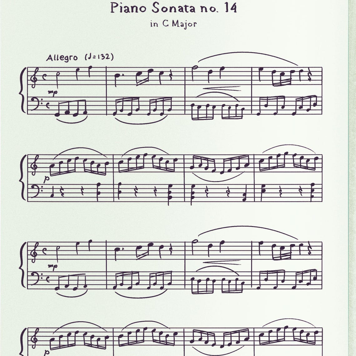 Digital Paper Sheet Music - Etsy