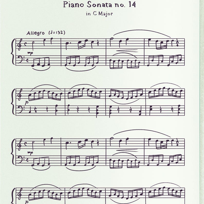 Digital Paper Sheet Music - Etsy