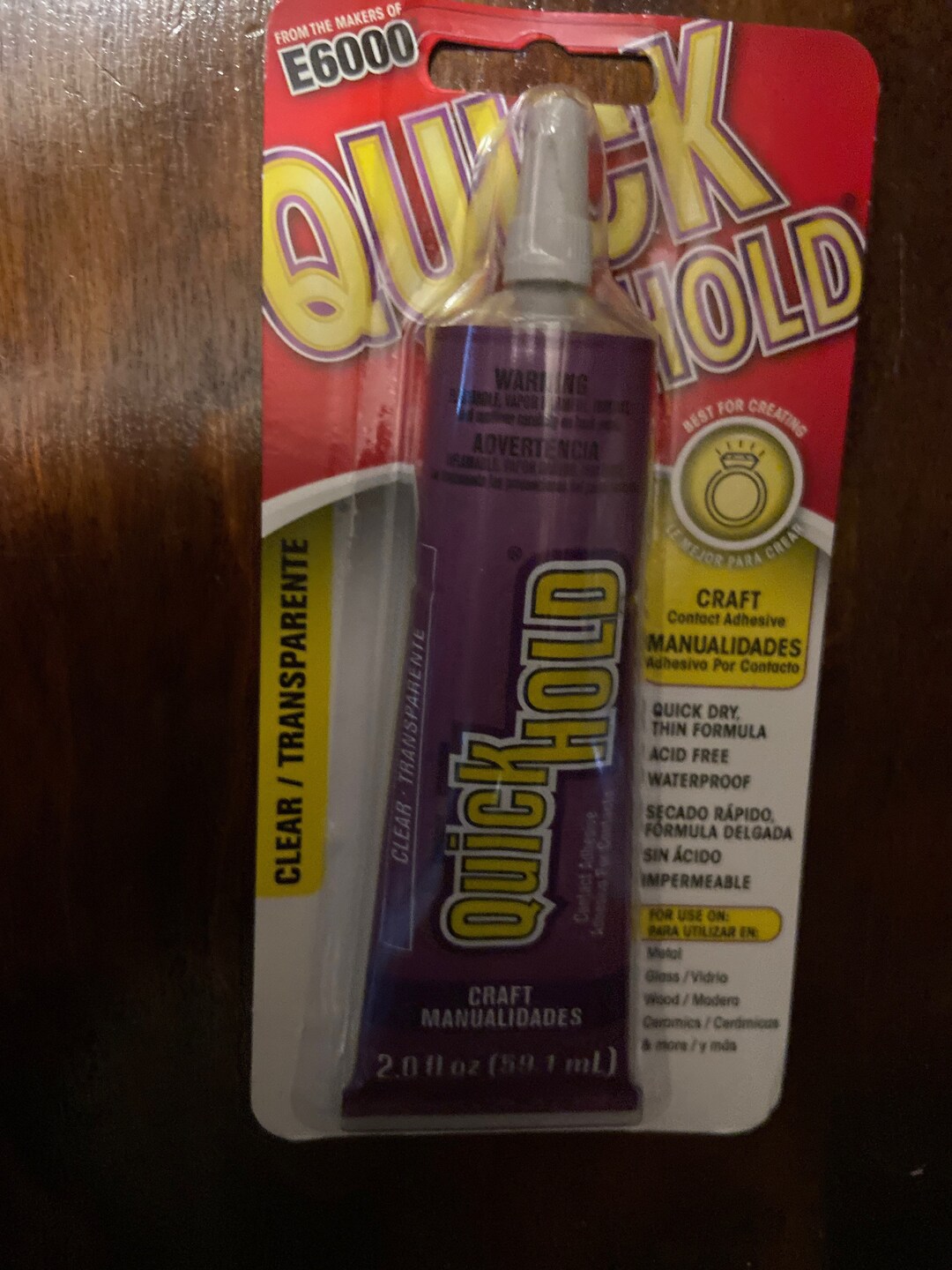 E6000 Quick Hold Clear 2 Oz - Etsy