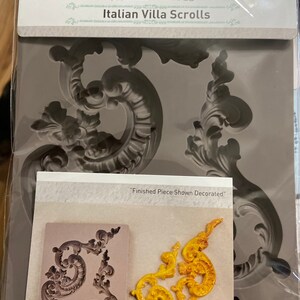 Italian Villa Scrolls Design Decor Moulds 5 X 8 Food Safe - Etsy