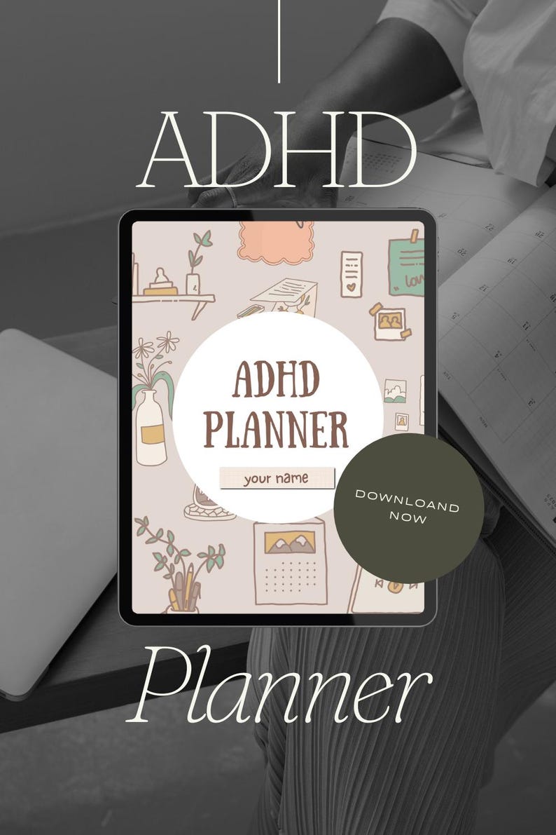 ADHD Planner,adhd Digital Planner, Printable Planner, Monthly Planner ...