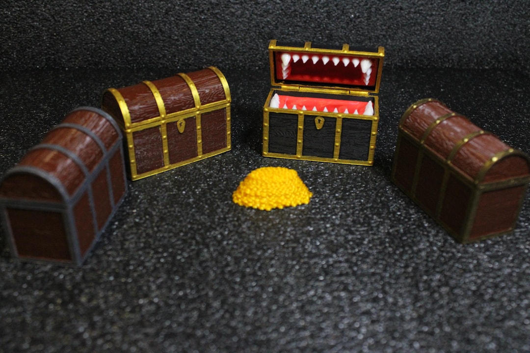 Mimic Treasure Chest: D&D Campaign Surprise Toy - Etsy
