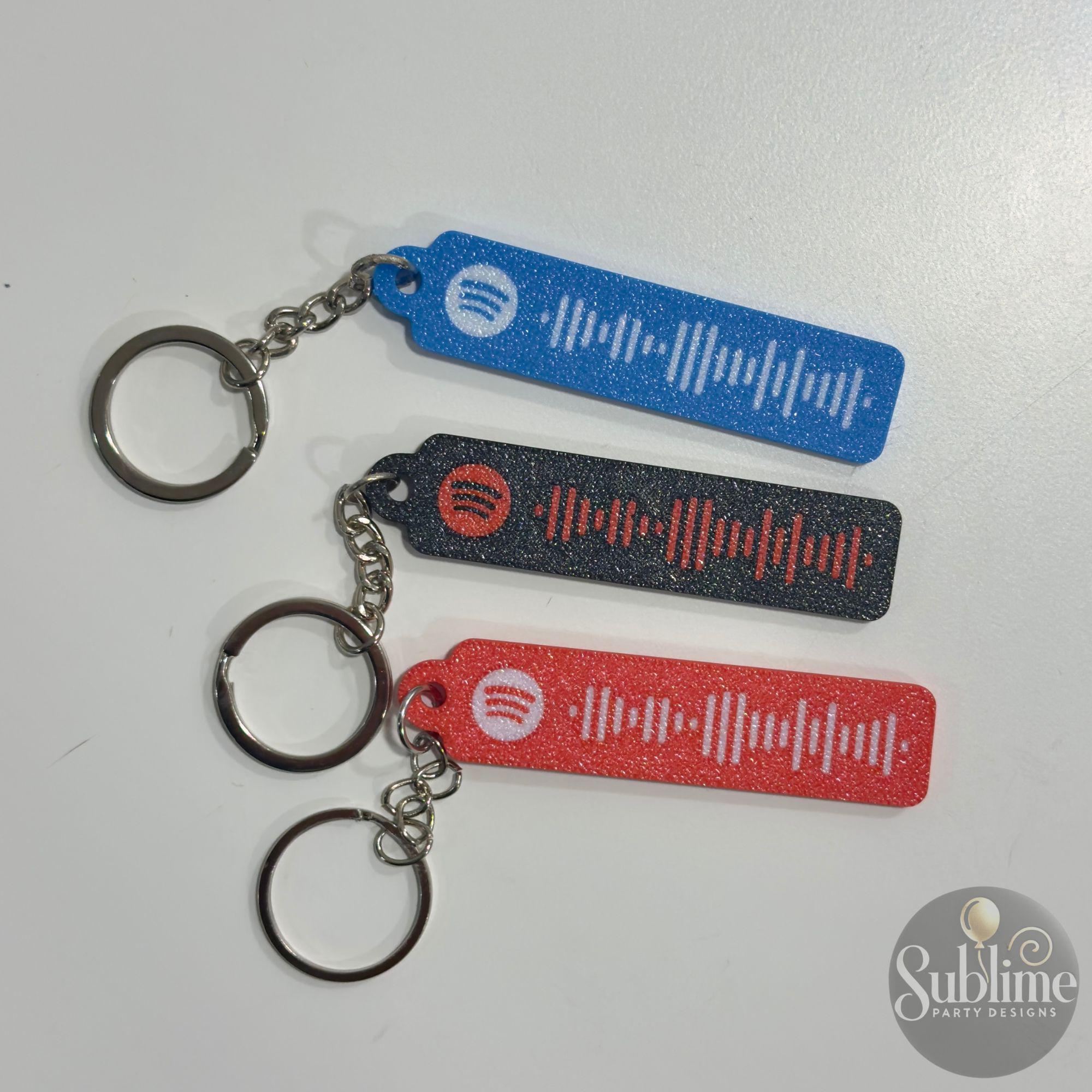 SPOTIFY CODE KEYCHAIN | 3d Printed Keychain | Music Lover Keychain ...