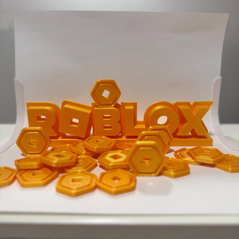 Roblox Robux Gold Coins – 3D Printed Play Money for Kids, Roblox ...