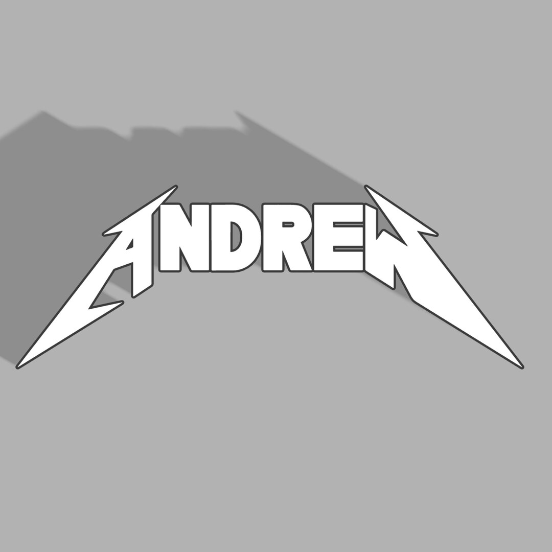 METAL BAND NAMEPLATE | Personalize Rock Art | 3d Printed Band Sign ...