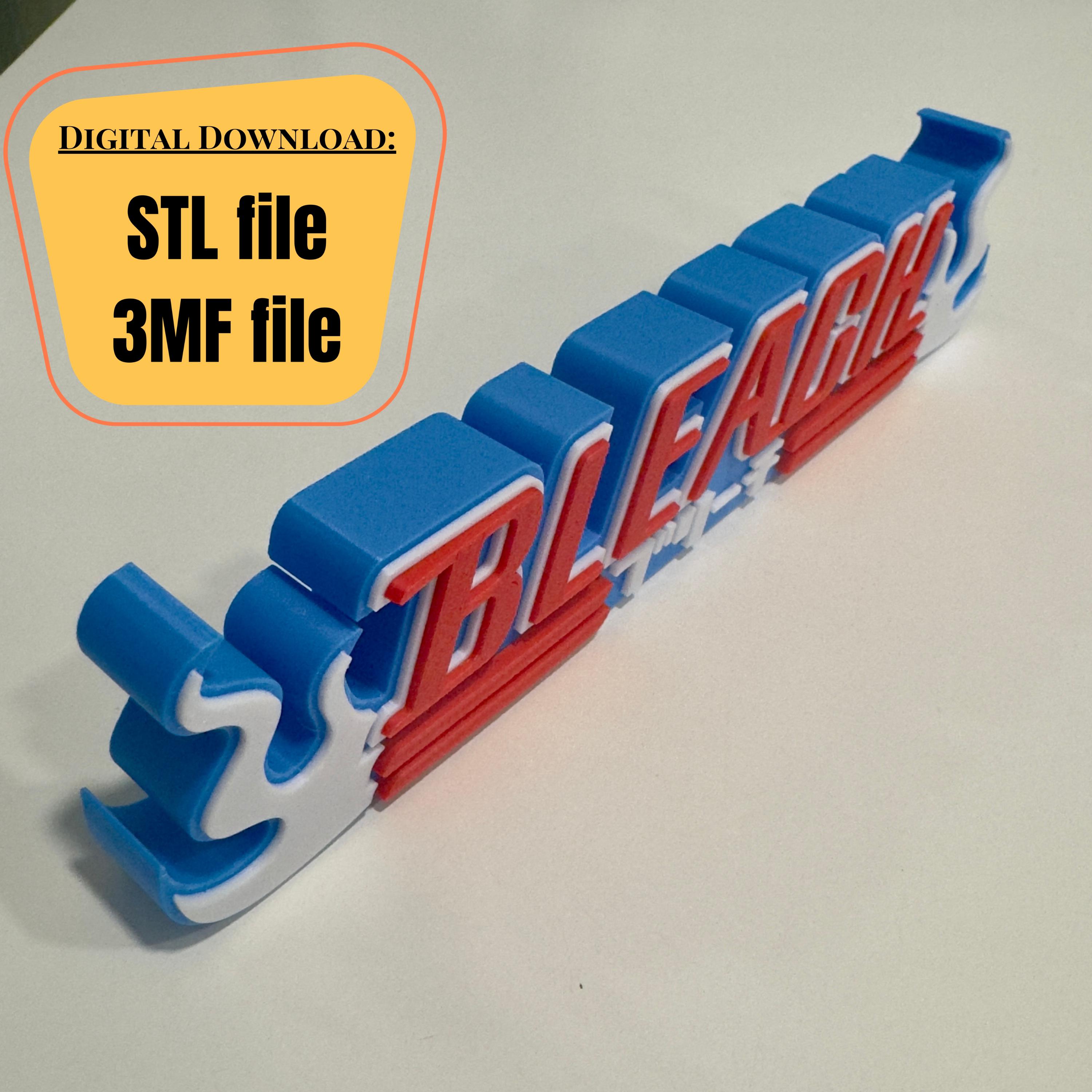 Anime Inspired Digital 3D Print File Design | Instant Download STL, 3MF ...