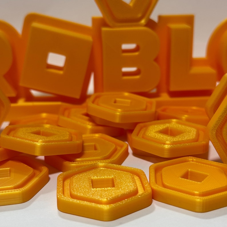 Roblox Robux Gold Coins – 3D Printed Play Money for Kids, Roblox ...