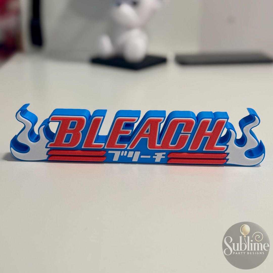 ANIME LOGO DISPLAY | 3d Print Anime Sign | Custom Desk Sign | 3d ...