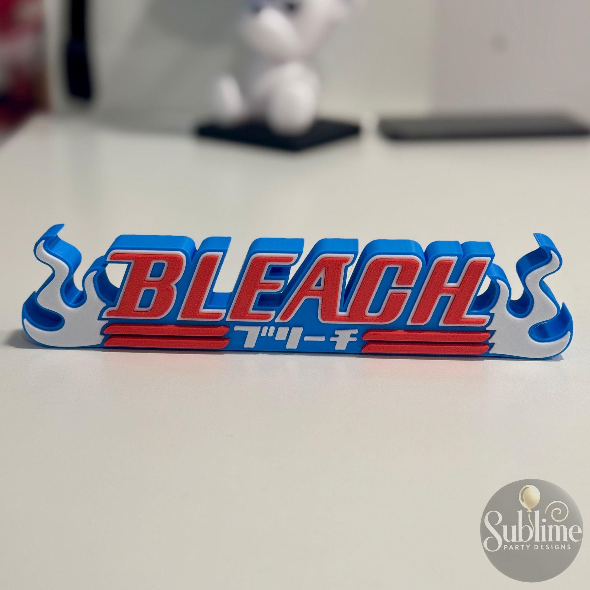 ANIME LOGO DISPLAY | 3d Print Anime Sign | Custom Desk Sign | 3d ...