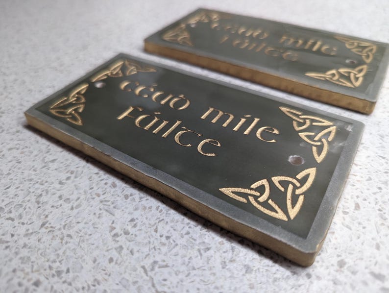 Cead Mile Failte Irish Tile Sign - Etsy