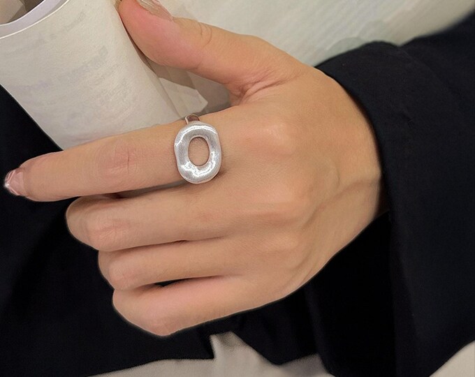 Vintage Sterling Silver Chunky 'kev' Band Ring, UK Size Y, US Size 12 ...