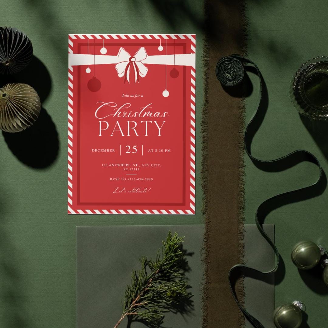 Christmas Invitation - Etsy