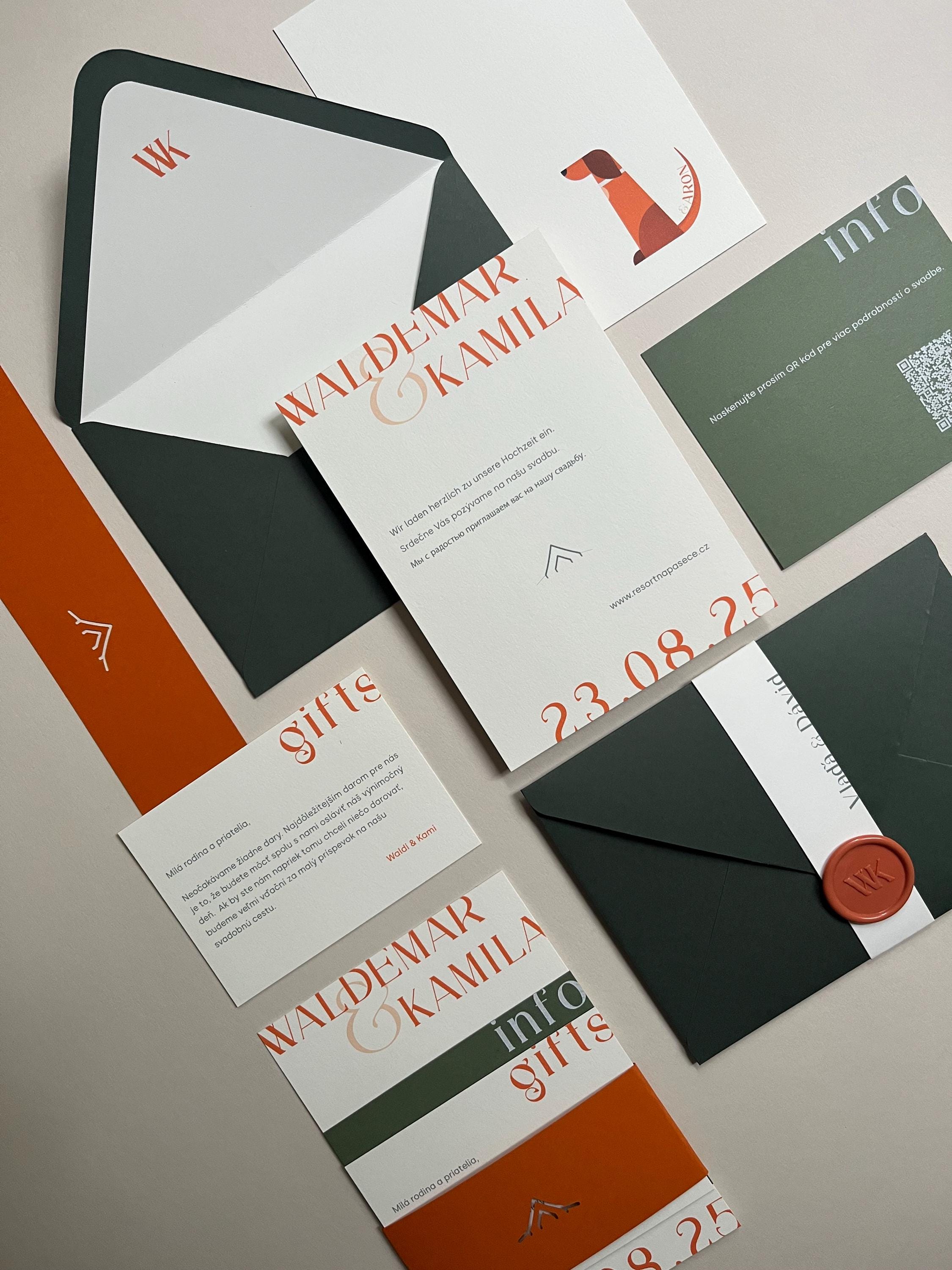 Modern Canva Wedding Templates for Instant Download Bold Fonts Color ...