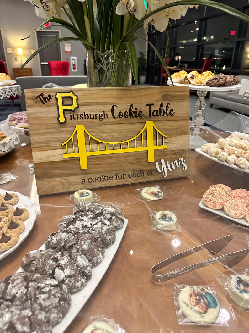 Pittsburgh Cookie Table Sign- Wedding Sign - Etsy
