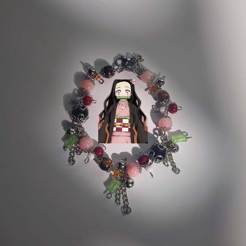 Demon Slayer Kamado Nezuko Inspired Handmade Bracelet - Etsy