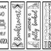 Book Lovers Coloring Bookmarks - Etsy
