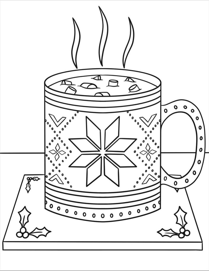 Christmas Coloring Pages - Etsy