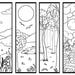 Four Seasons Coloring Bookmarks - Etsy
