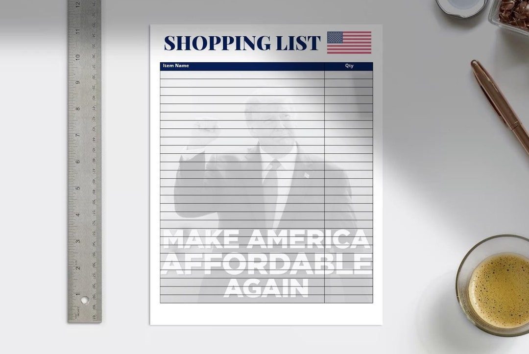 Trump Shopping List - Etsy