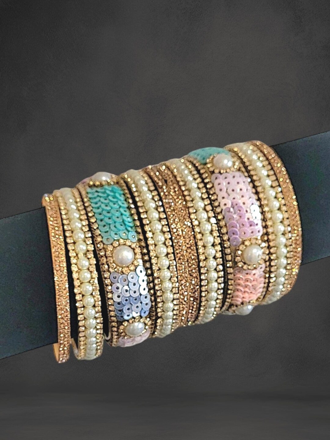 Pakistani Wedding Bangles, Indian Pearl Bangles, Punjabi Bridal Churian ...
