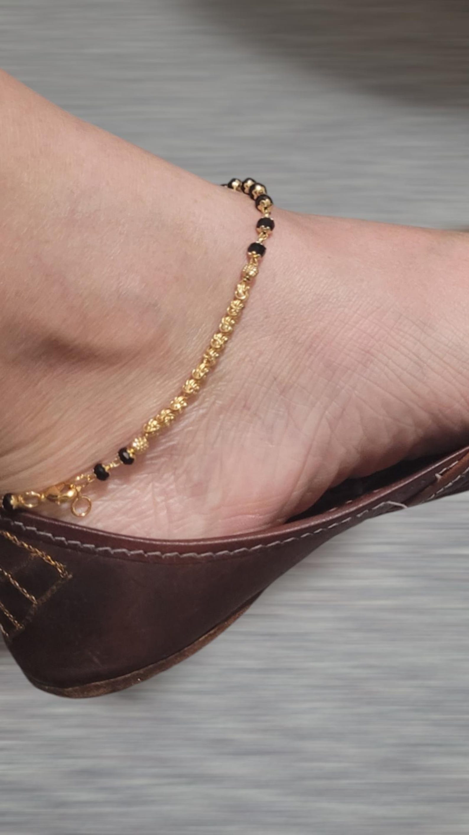 Gold Imitation Indian Anklet, Gold Jhanjran, Gold Payal,kundan Polki ...