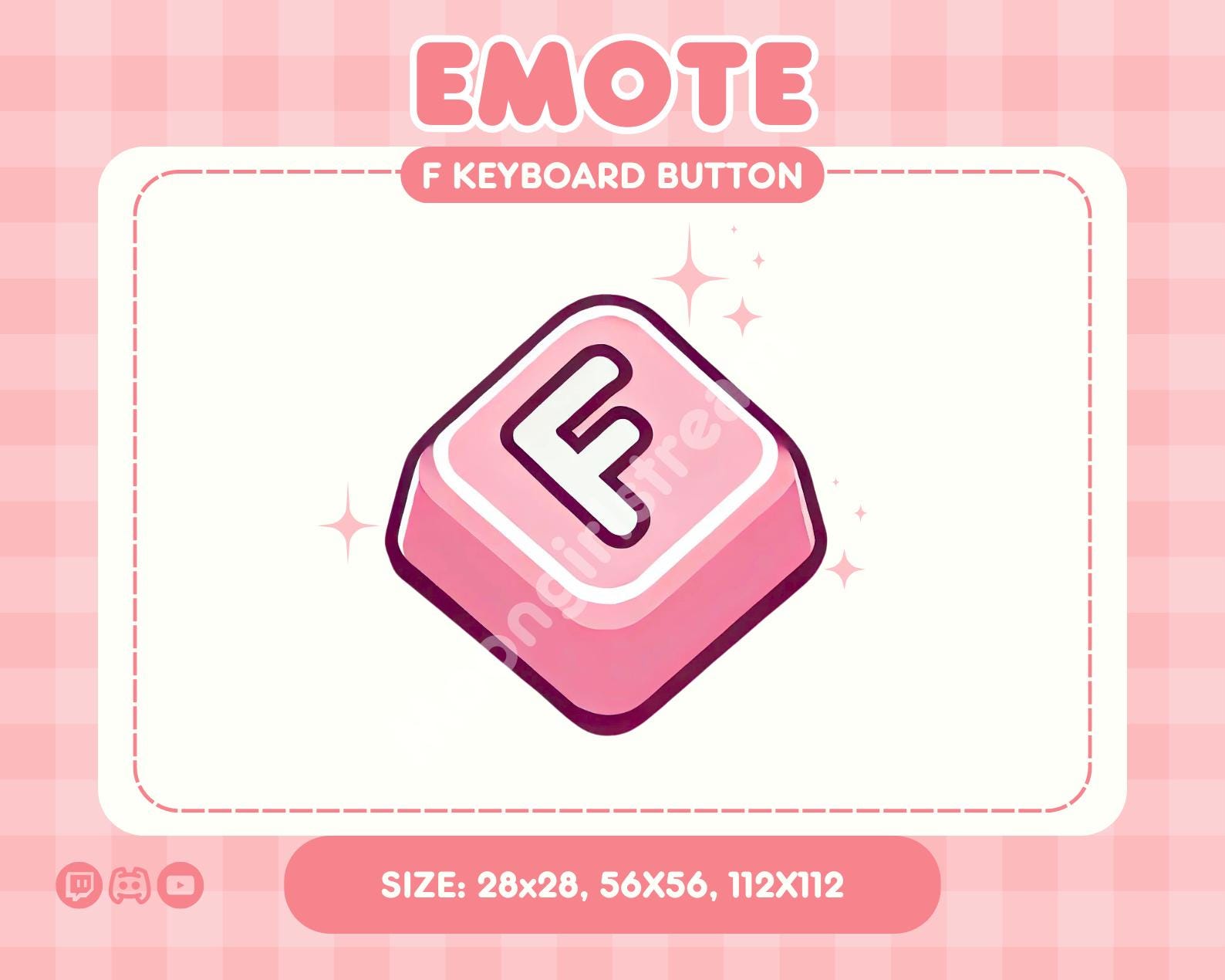 F Keyboard Button Twitch Emote: Gamer Meme (digital Download) - Etsy