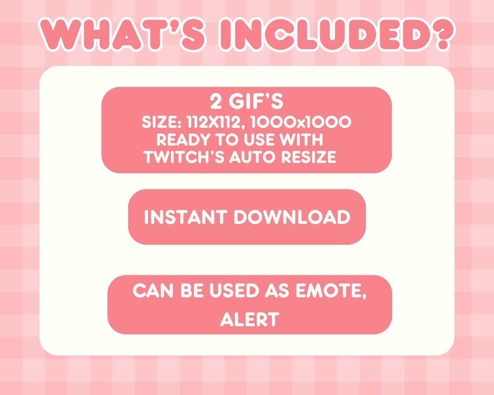 Animated Pink Raid Emote: Kawaii Twitch Streamer Emote, GIF, Word Emote ...