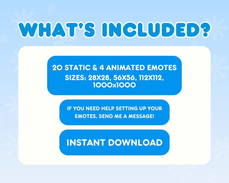 Blue Meme Twitch Emotes: Word Animated & Static Streamer Emote Set ...